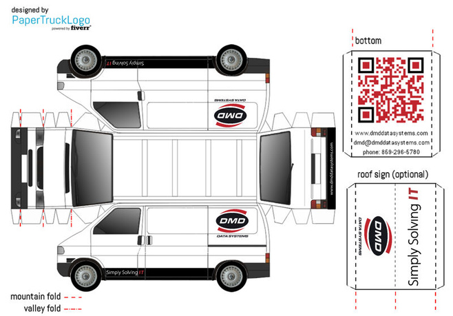 Vehicle Papercraft Van Car Papercraft