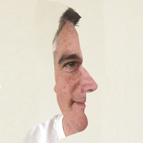 make your photo into an optical illusion of the two side faces